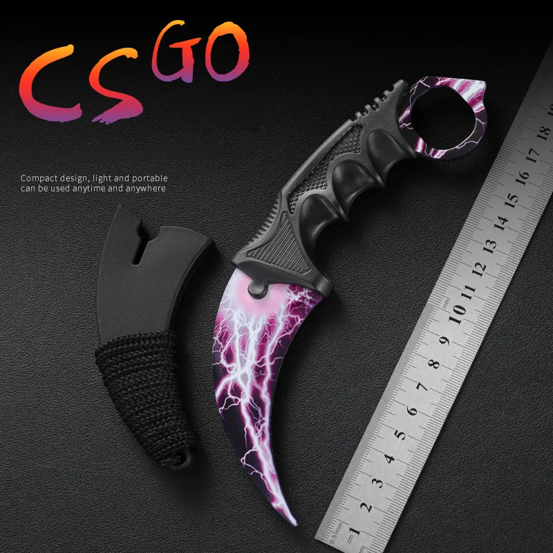 Csgo-Game-Claw-Knife-Hand-Knife-Portable-Cutting-Blade-Novice-Outdoor-Practice-Knife-Toy-Cutting ...