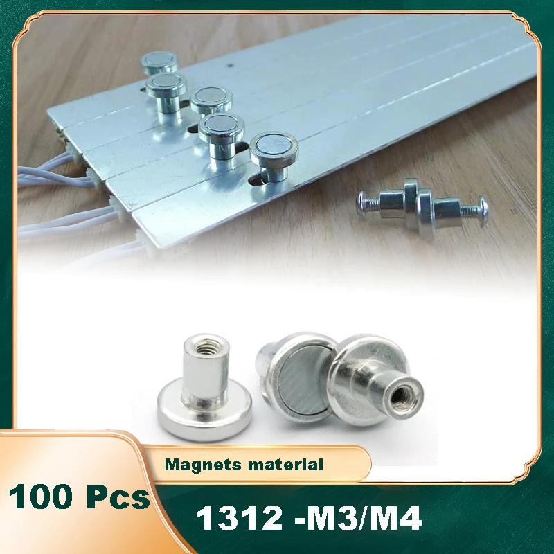 100-Pcs-Led-Magnet-1312-M3-Led-Module-Magnet-Screws-For-Indoor-Led ...