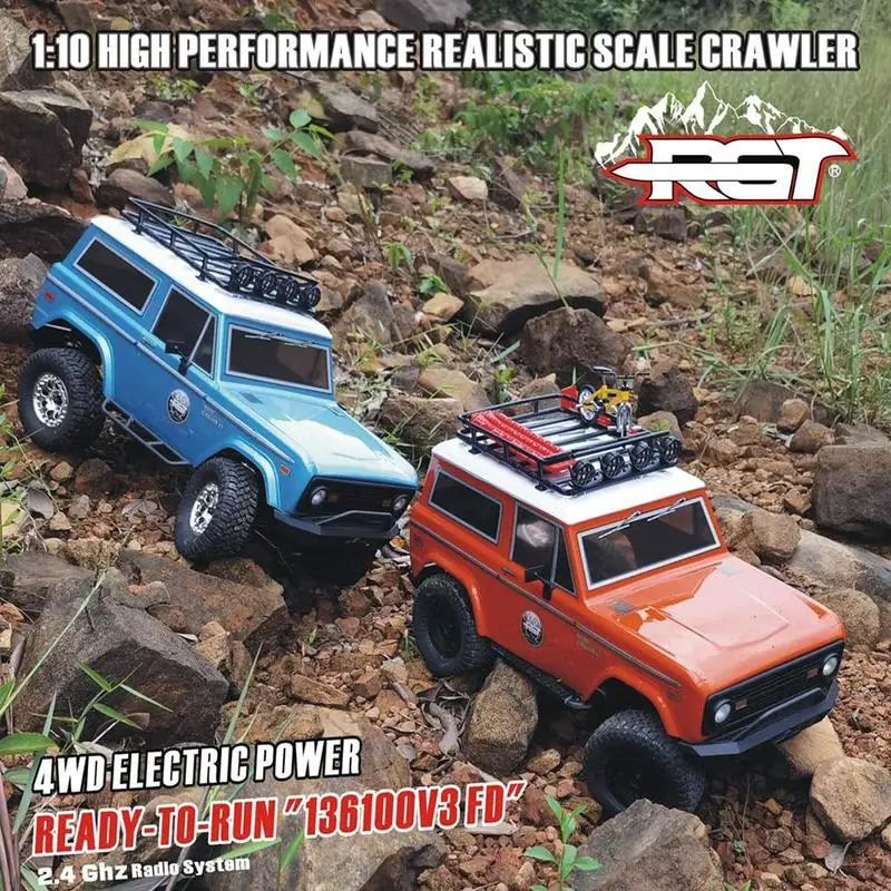 RGT RC Car 1:10 4wd Remote Control Crawler Off-road Rock Cruiser Rc-4 ...