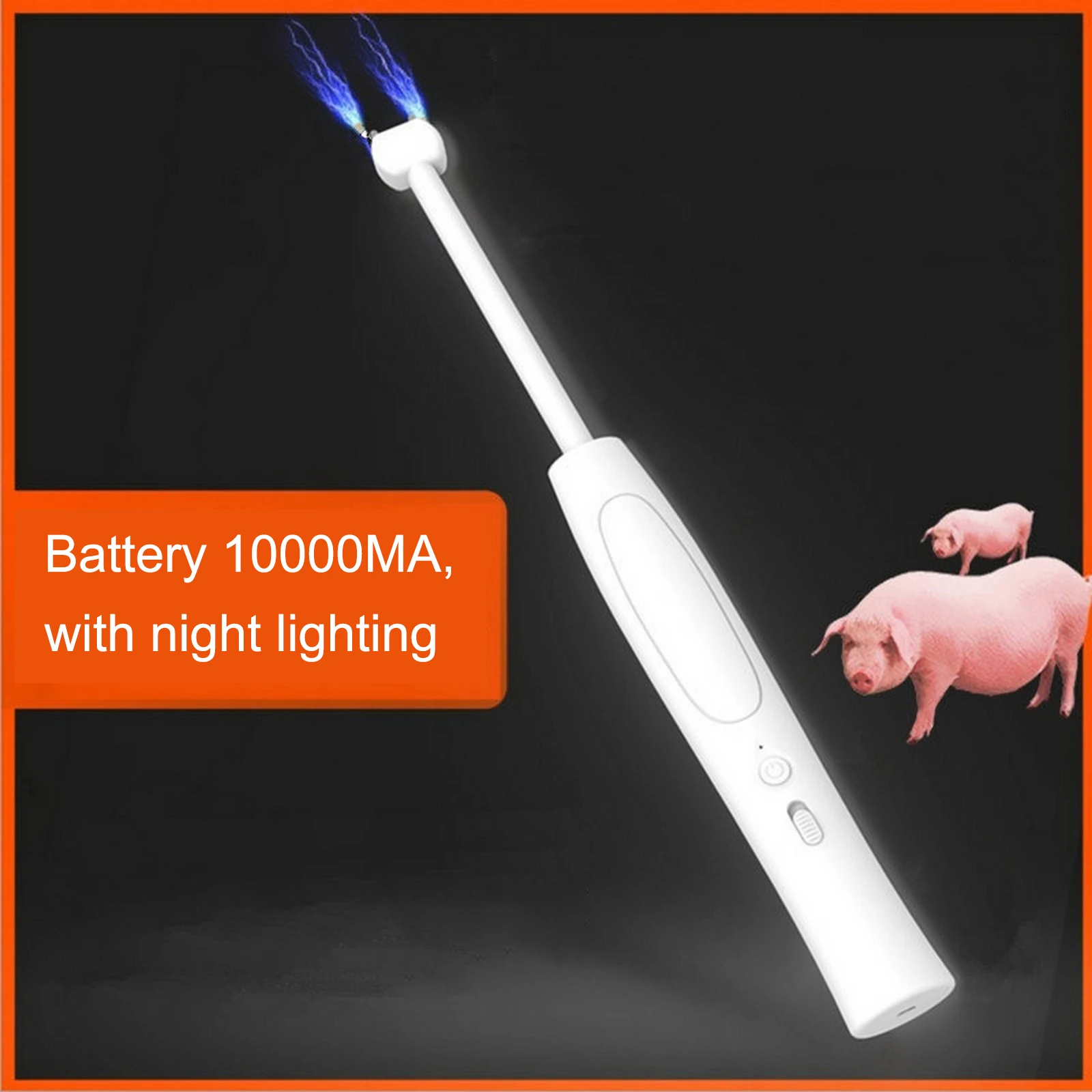 Cow Pig Repeller Animal Livestock Electric Prod Shock Stick USB ...