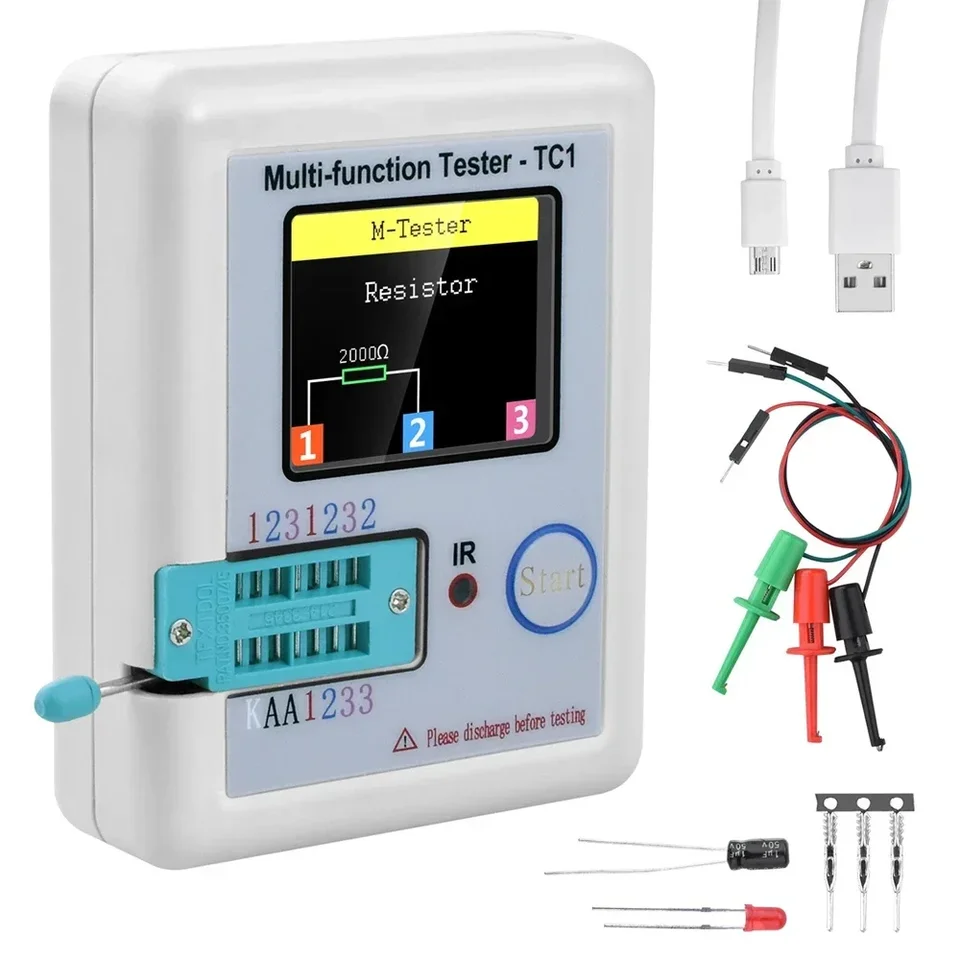 Multifunction Component Tester Capacitor Meter, Walfront LCD Graphical ...