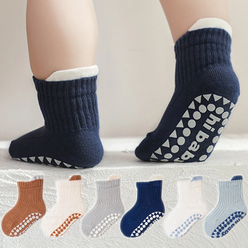 3Pair/Set Boys Infant Walking Socken Spring Summer Girls Kids Anti Slip ...