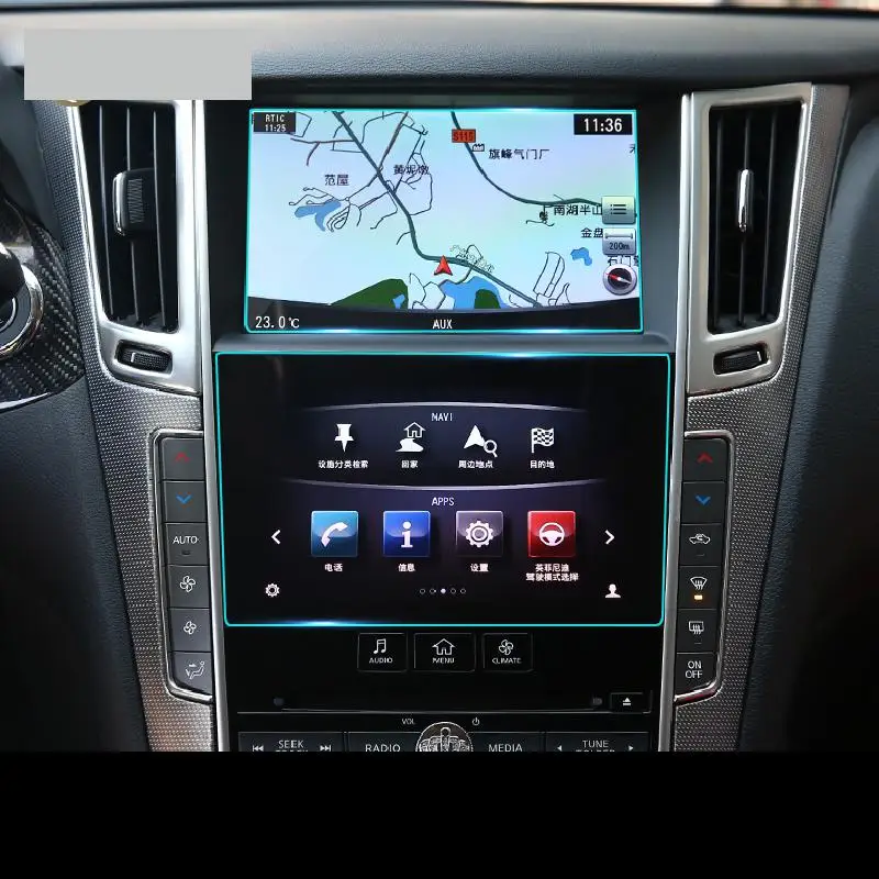 For-Infiniti-QX50-Q70-2017-2023-Car-GPS-navigation-film-LCD-screen ...
