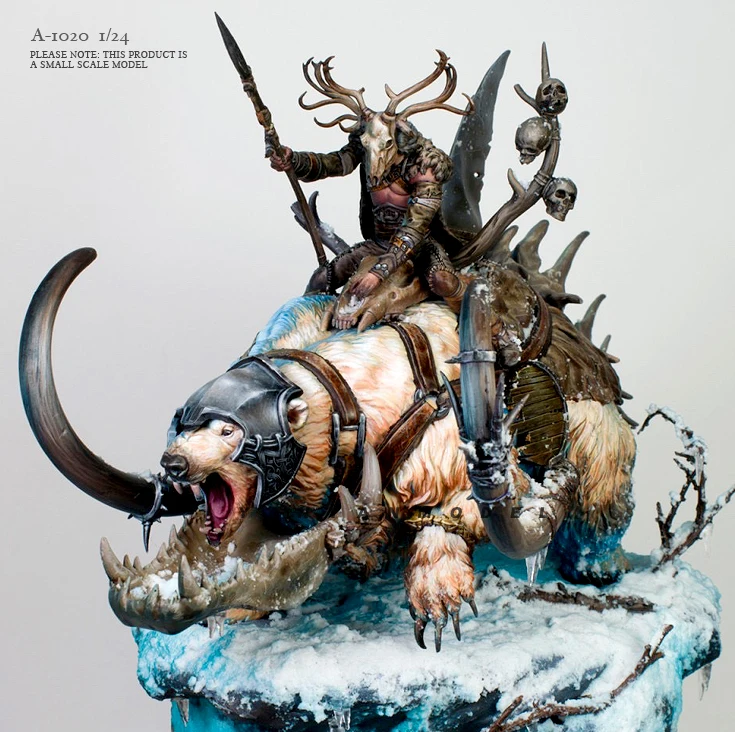 1/24 Resin figure model kits DIY toy soldier colorless and self ...