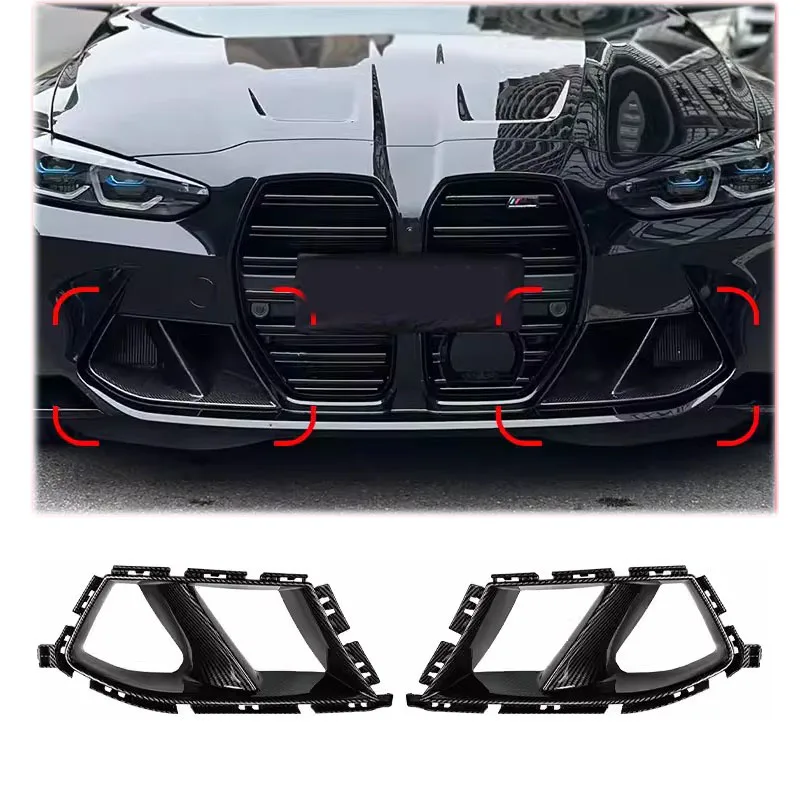 For-BMW-M3-M4-G80-G82-G83-Side-Vents-Decorative-Spoiler-ABS-Carbon ...