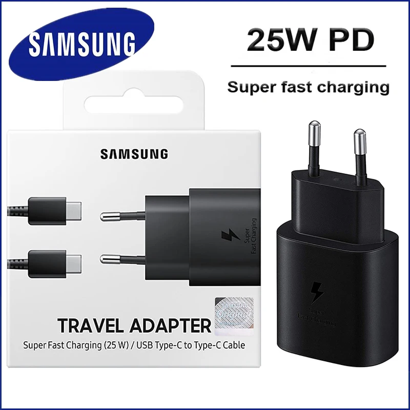 초고속 충전 EP-TA800 PD 어댑터, 삼성 S22 S21 S20 울트라 A90 A80 S10 5G 충전기, 갤럭시 A53 A33 A52 C타입 케이블용, 25W