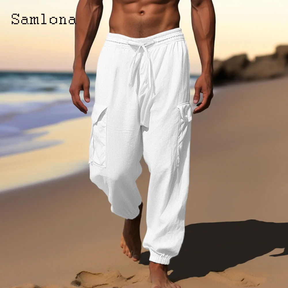 Men-Elegant-Cotton-Linen-Bloomers-Stand-Pocket-Pants-Large-Big-3xl-Mens ...