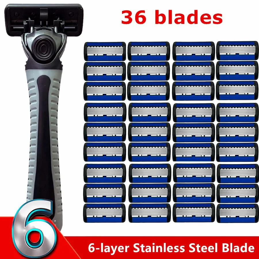 Classic-6-Edge-Safety-Razor-para-Homens-e-Mulheres-Barbear-e-Depila-o ...