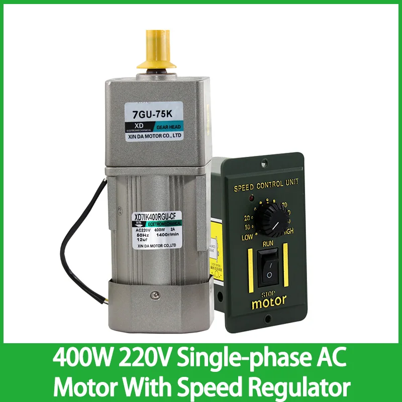 400W-220V-Single-phase-AC-Motor-With-Speed-Regulator-Adjustable-Speed ...