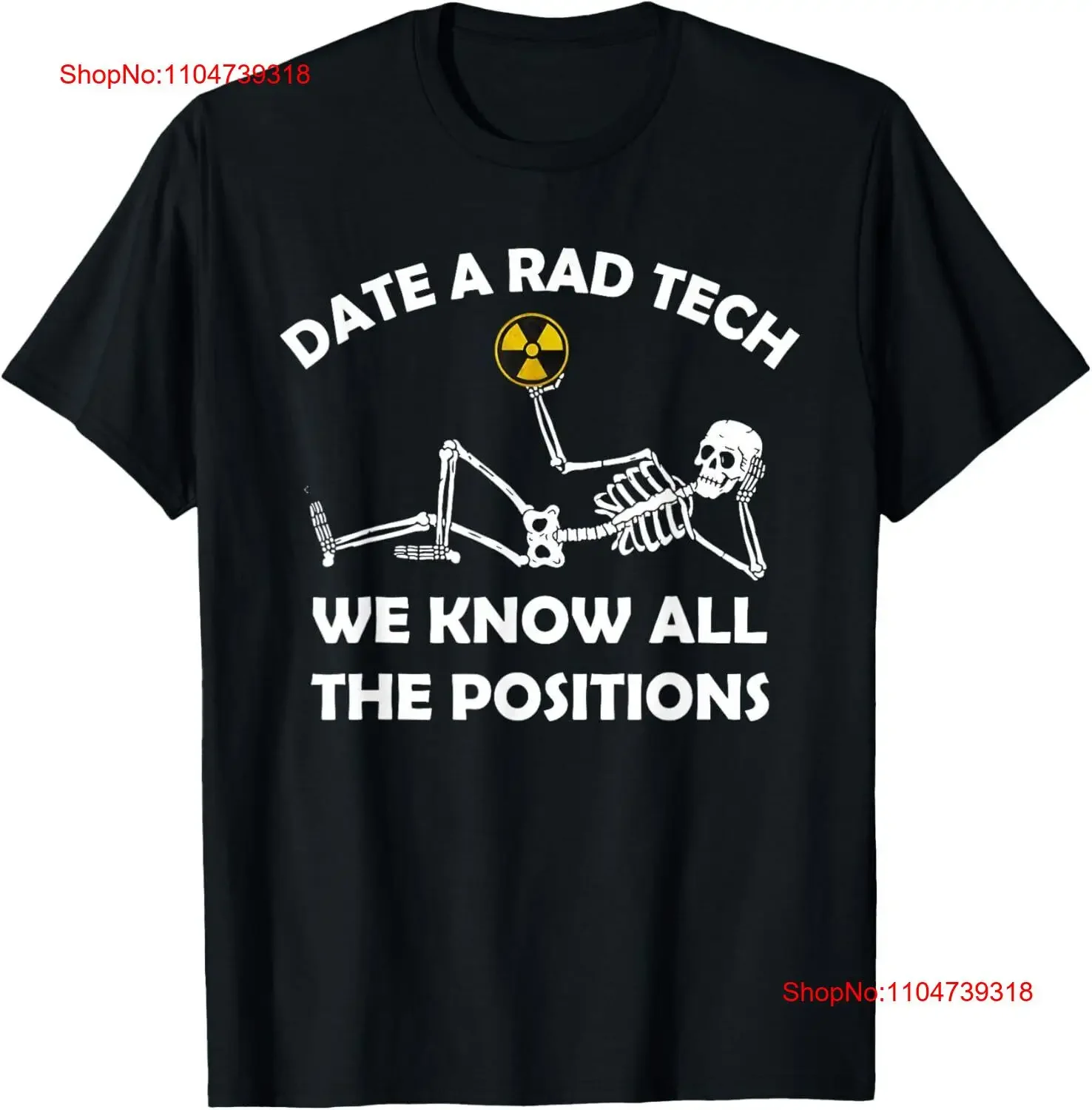 Date A Rad Tech We Know All The Positions Skeleton T Shirt vintage ...