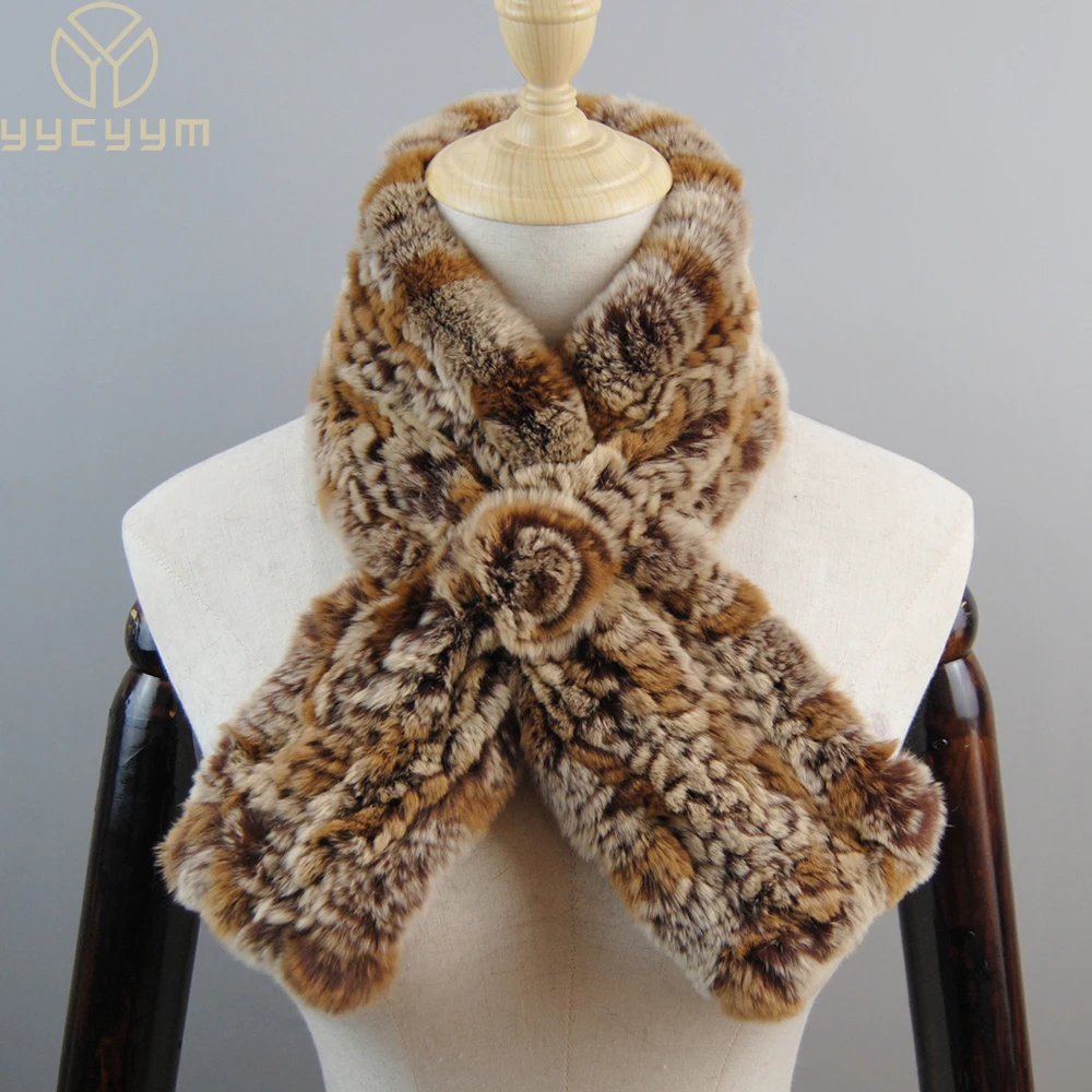 Fashion-Winter-Women-Real-Rex-Rabbit-Fur-Scarf-Natural-Warm-Soft-Rex ...