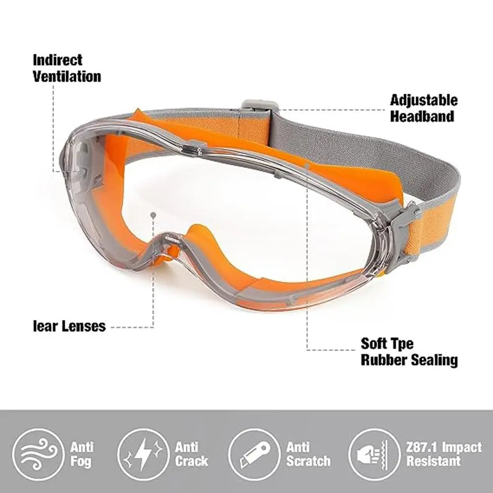 Industrial-Grade-Safety-Goggles-Anti-Fog-Clear-Lens-Lab-Goggles-Fit ...