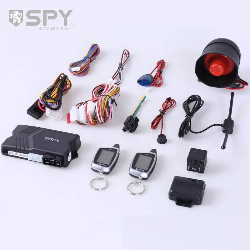 SPY 2 Way Motorcycle Alarm System Full Anti-hijacking Kit Remote Start ...