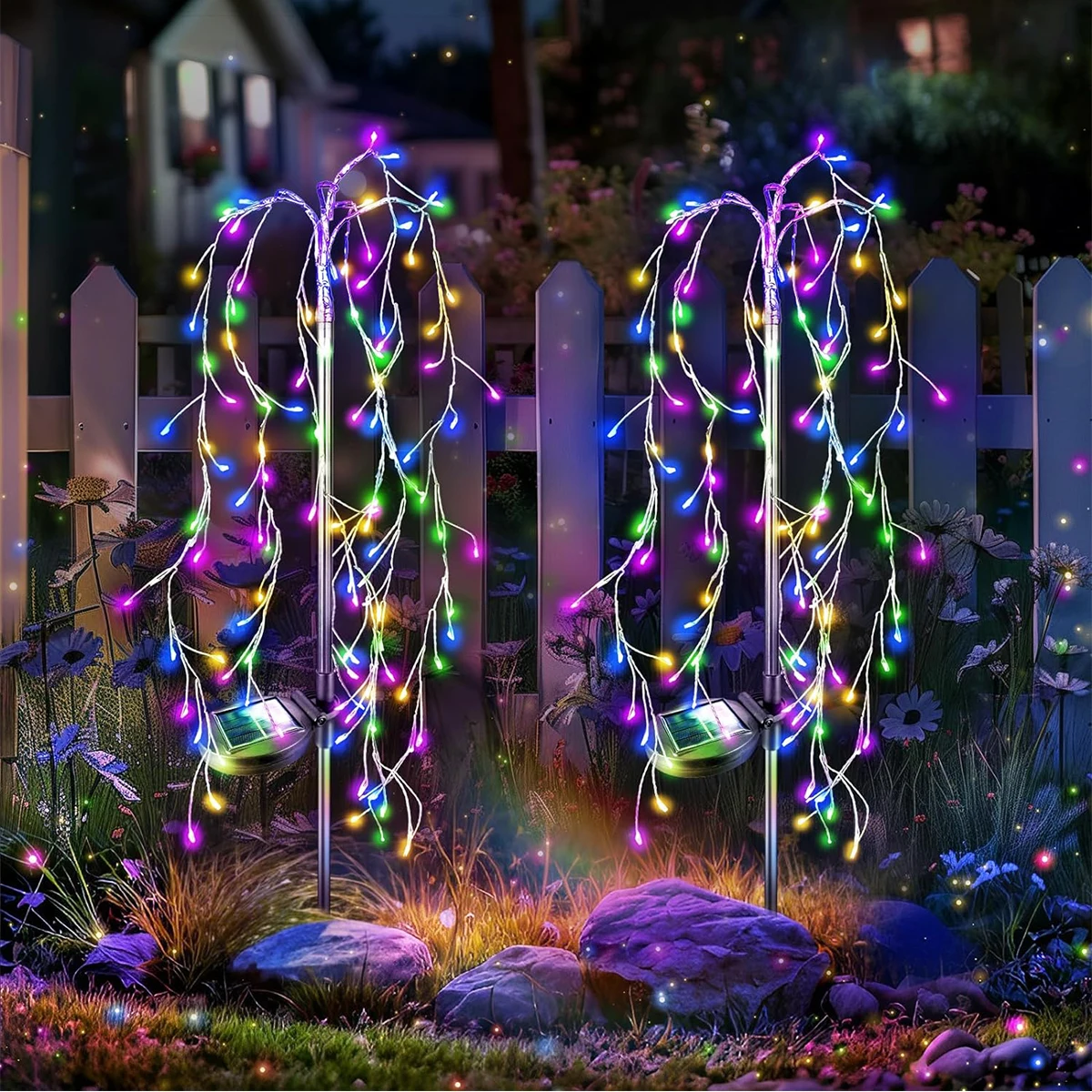 Imperme-vel-Solar-Fairy-Lights-Decora-o-do-jardim-ao-ar-livre-Wire-Tree ...