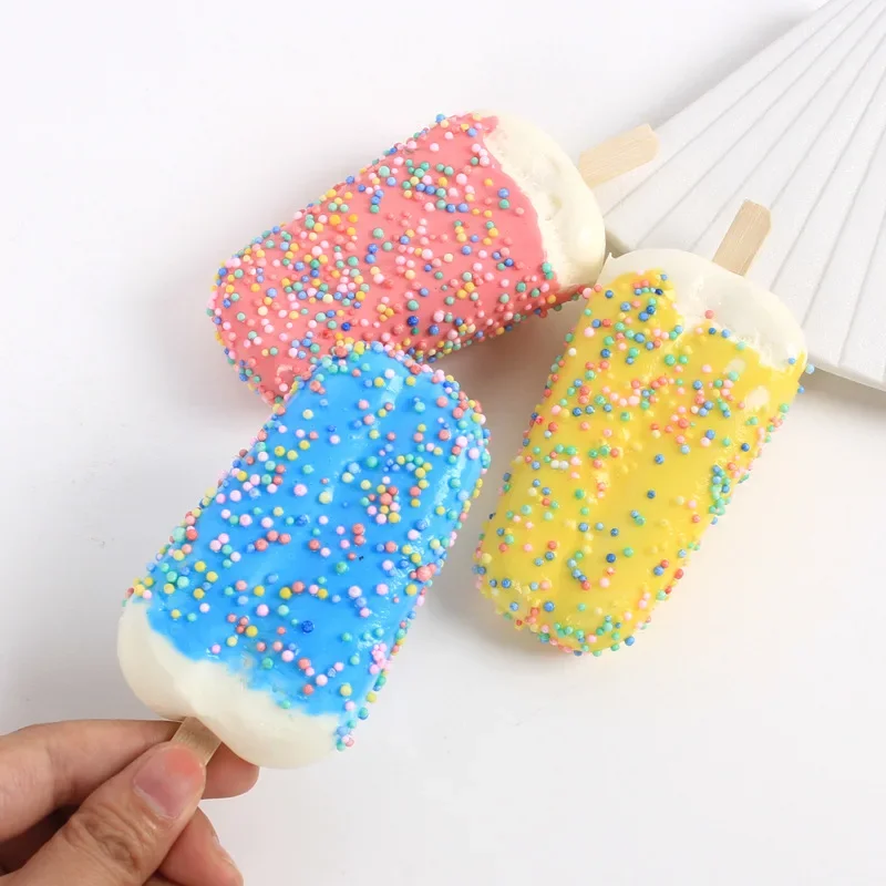 PU Artificial Ice Cream with Candy Fake Ice Cream Candy Dessert Ice ...