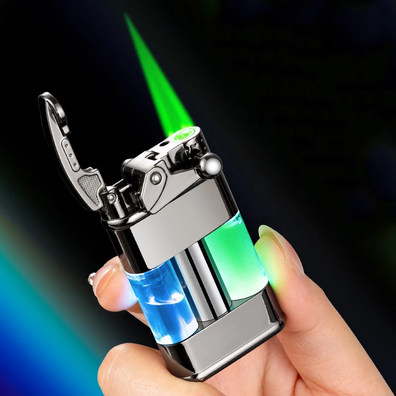 Metal-Unusual-Transparent-Gas-Lighters-Noctilucent-Quicksand-Jet-Torch ...