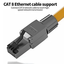 ZoeRax Cat8 Cat7 Cat6a Connectors RJ45 Tool Free Industrial Ethernet ...