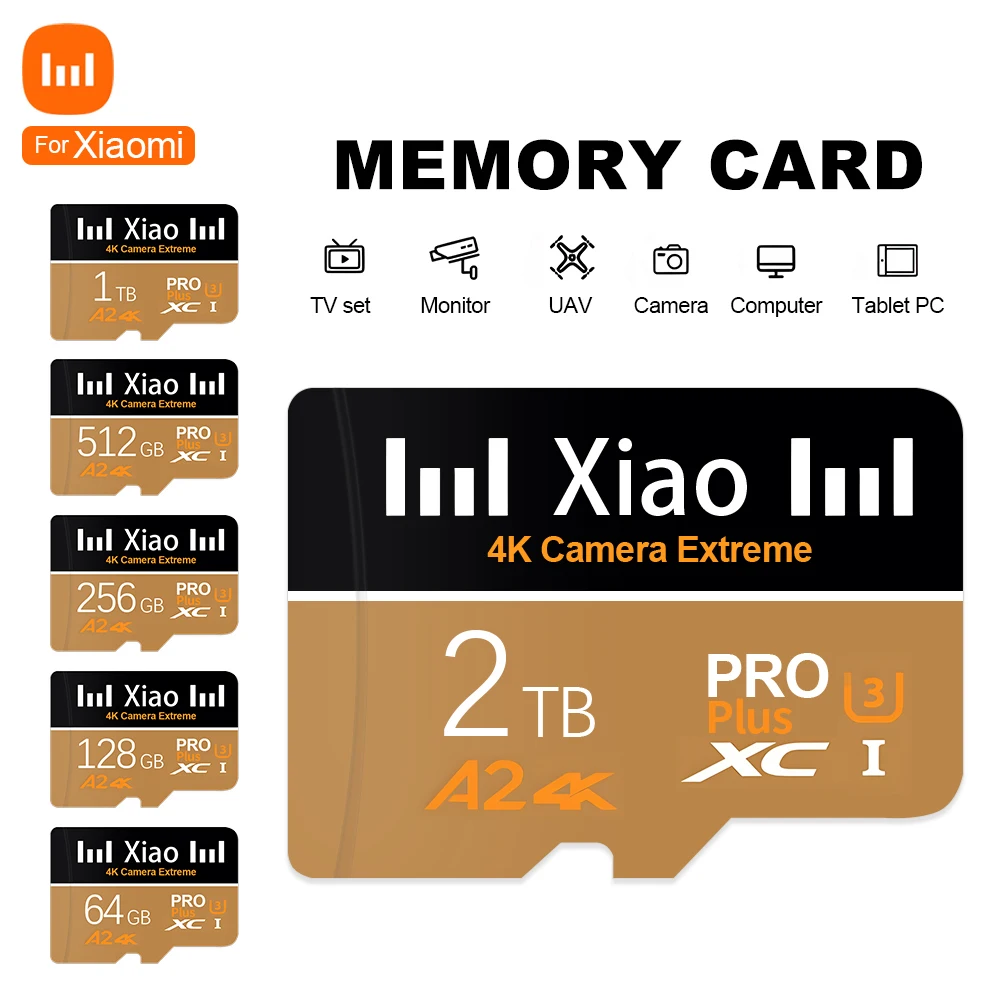 For-XIAOMI-Class10-Micro-Card-2T-1T-High-Speed-Memory-Card-64-128-256 ...