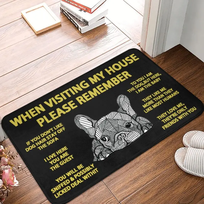 French Bulldog Outdoor Doormat | Carpet Kitchen French Bulldog - Floor ...