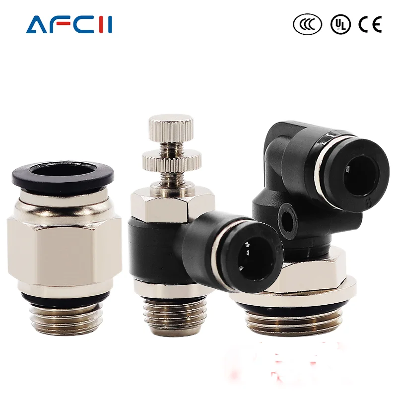 Pneumatic Hose Fitting PC PL SL With Sealing Ring Air Tube Connector G1 ...