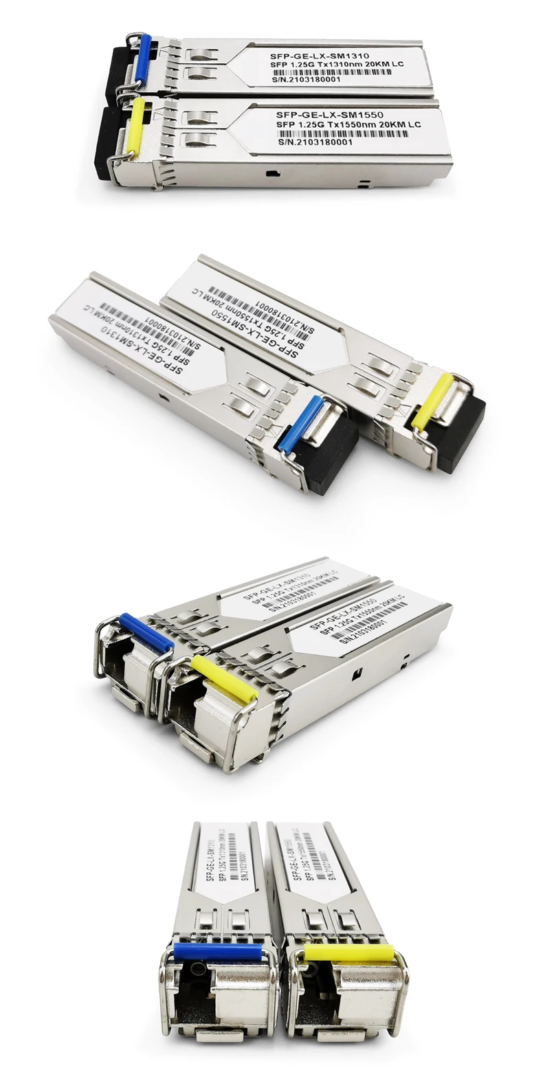 Модуль оптоволоконного приемопередатчика SFP 1,25G LC 20 км ...