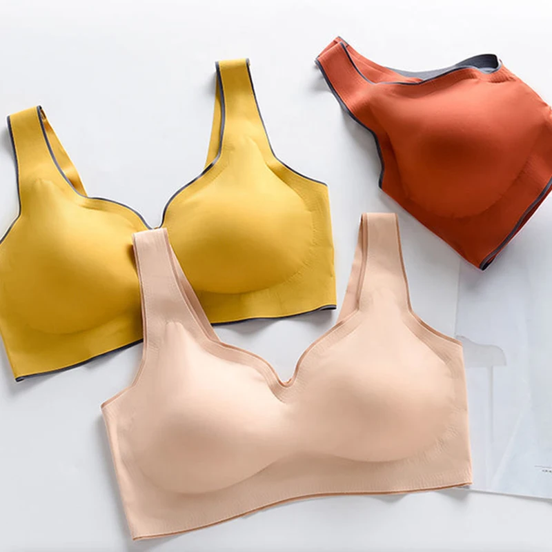 Soutiens para mulher sem costura confortável sutiã feminino sutiã ...