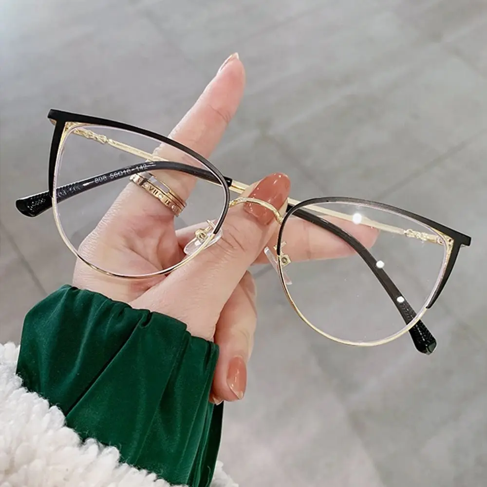 Metal-Round-Frame-Anti-Blue-Light-Glasses-Women-Men-Eye-Protection ...