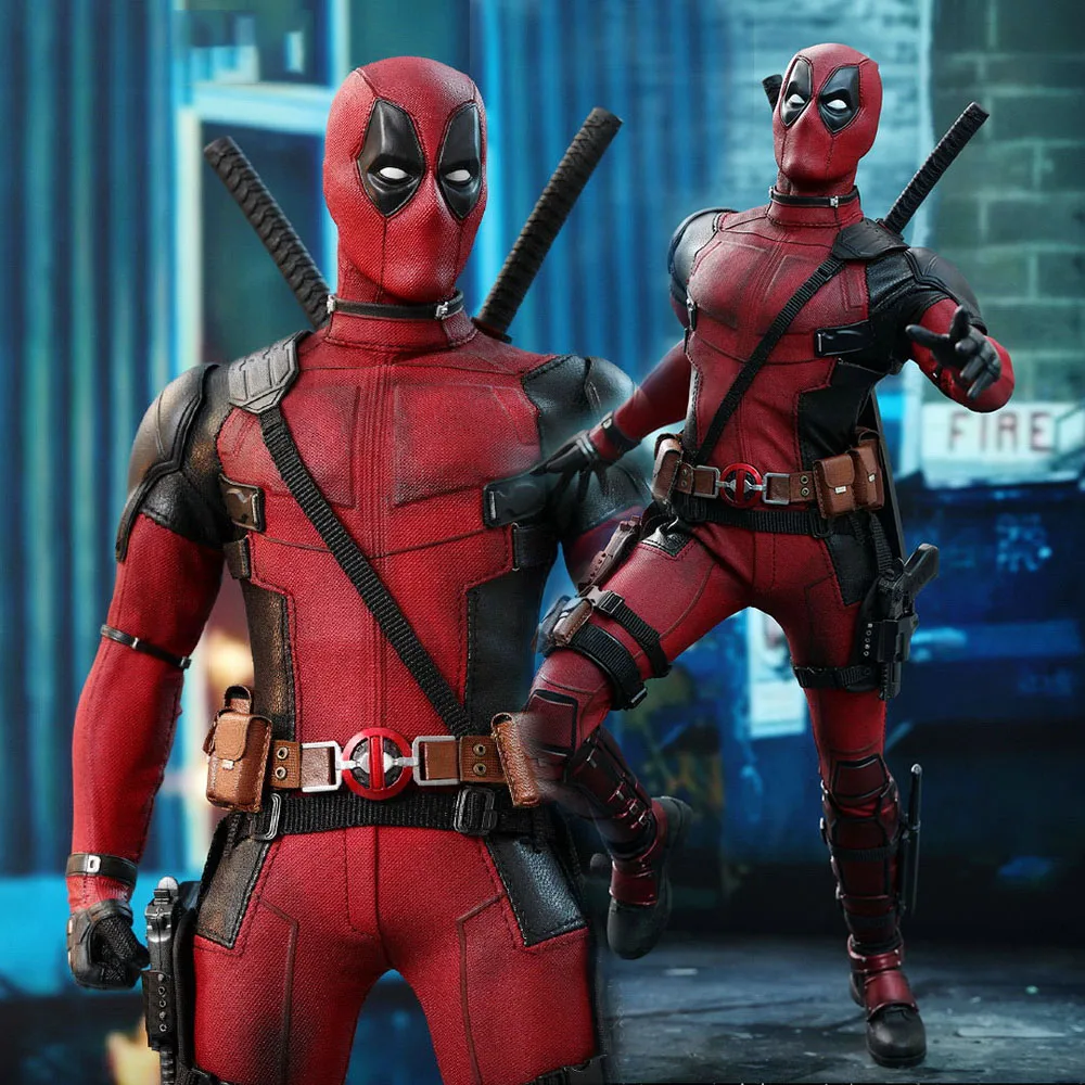 Hottoys-MMS490-1-6-Men-Soldier-Deadpool-Cute-Red-Knight-Dolls-12Inch ...