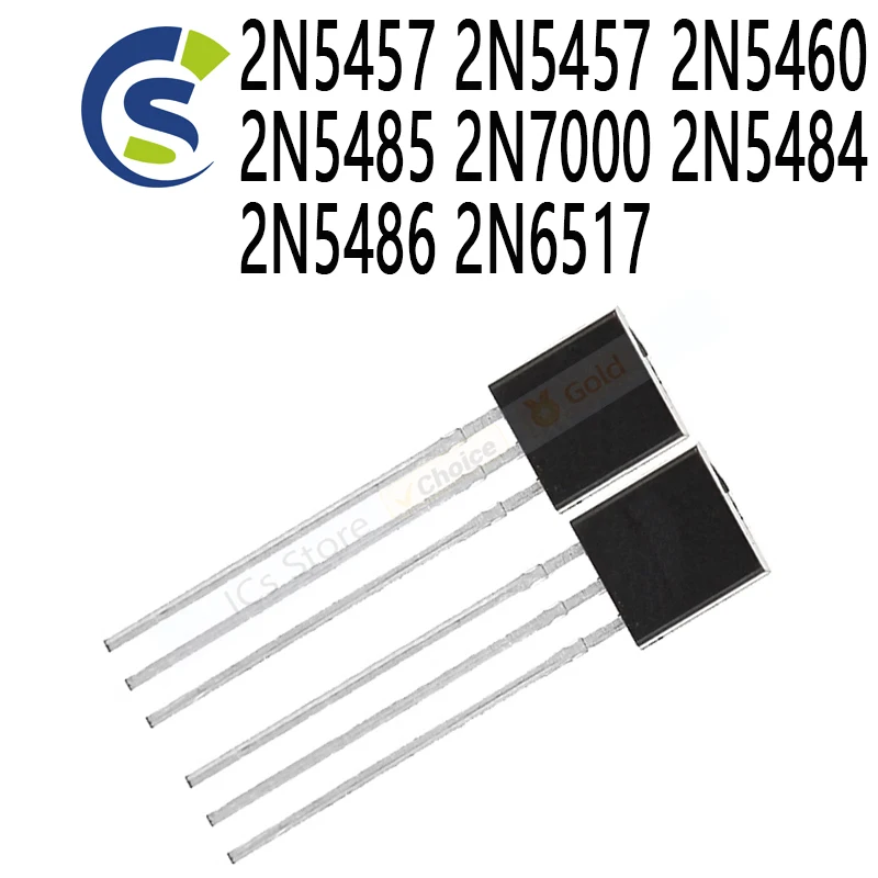 20PCS Transistor TO-92 Novo e Original 5457 de Uso Geral 2N5457 2N5460 ...