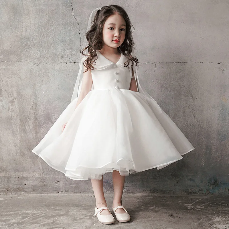 White Dress For Kids Graduation