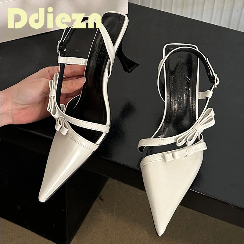 Fashion-Pumps-Ladies-Heeled-Shoes-New-Designer-Pointed-Toe-Female-Slip ...