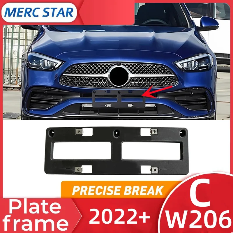 Car-Front-Bumper-License-Plate-Frame-for-C-Class-W206-C200-C260-AMGLINE ...