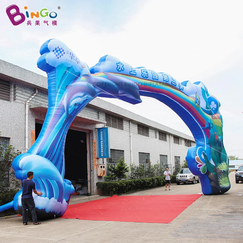 Customized 12x7 Meters Giant Inflatable Ocean Themed Arch / Large ...