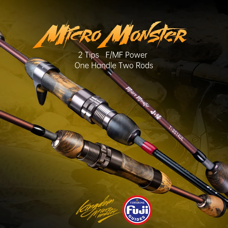 2022 KINGDOM MICROMONSTER Lure Fishing Rod 1.55m Casting Spinning FUJI ...