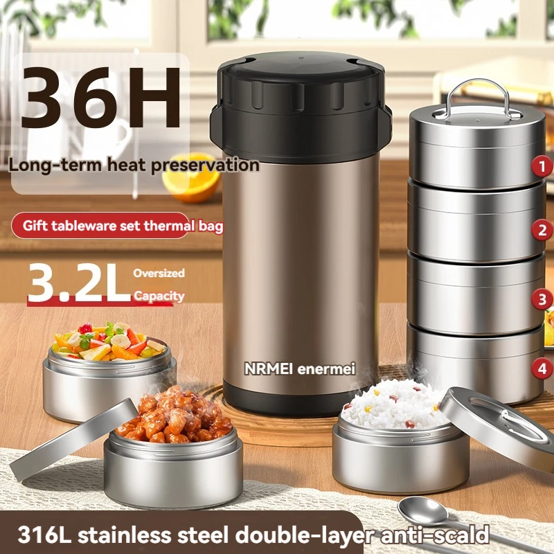3-2L-Insulation-lunch-Box-Bento-Stainless-Stee-large-Capacity-Portable ...