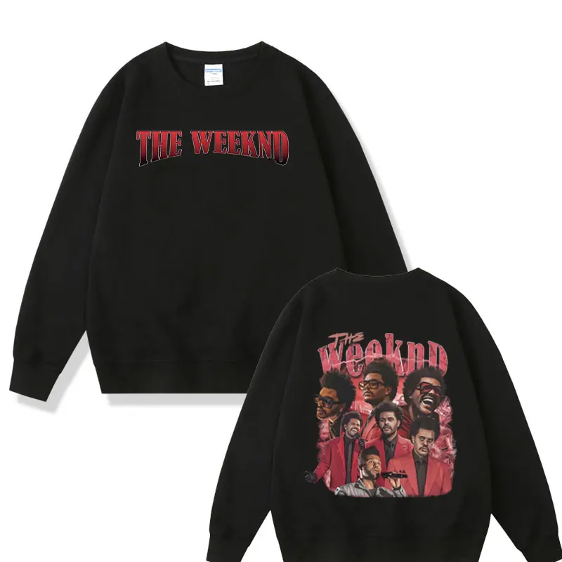 The Weeknd Double Sided Printed Sweatshirt Men Women Hip Hop Fashion ...