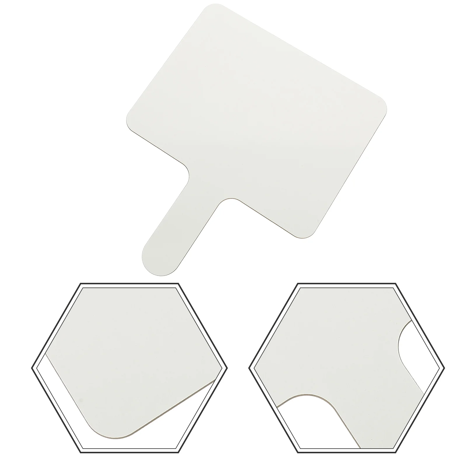 Answer-Board-Handheld-Paddle-Handle-White-Game-Props-Kids-Whiteboard ...