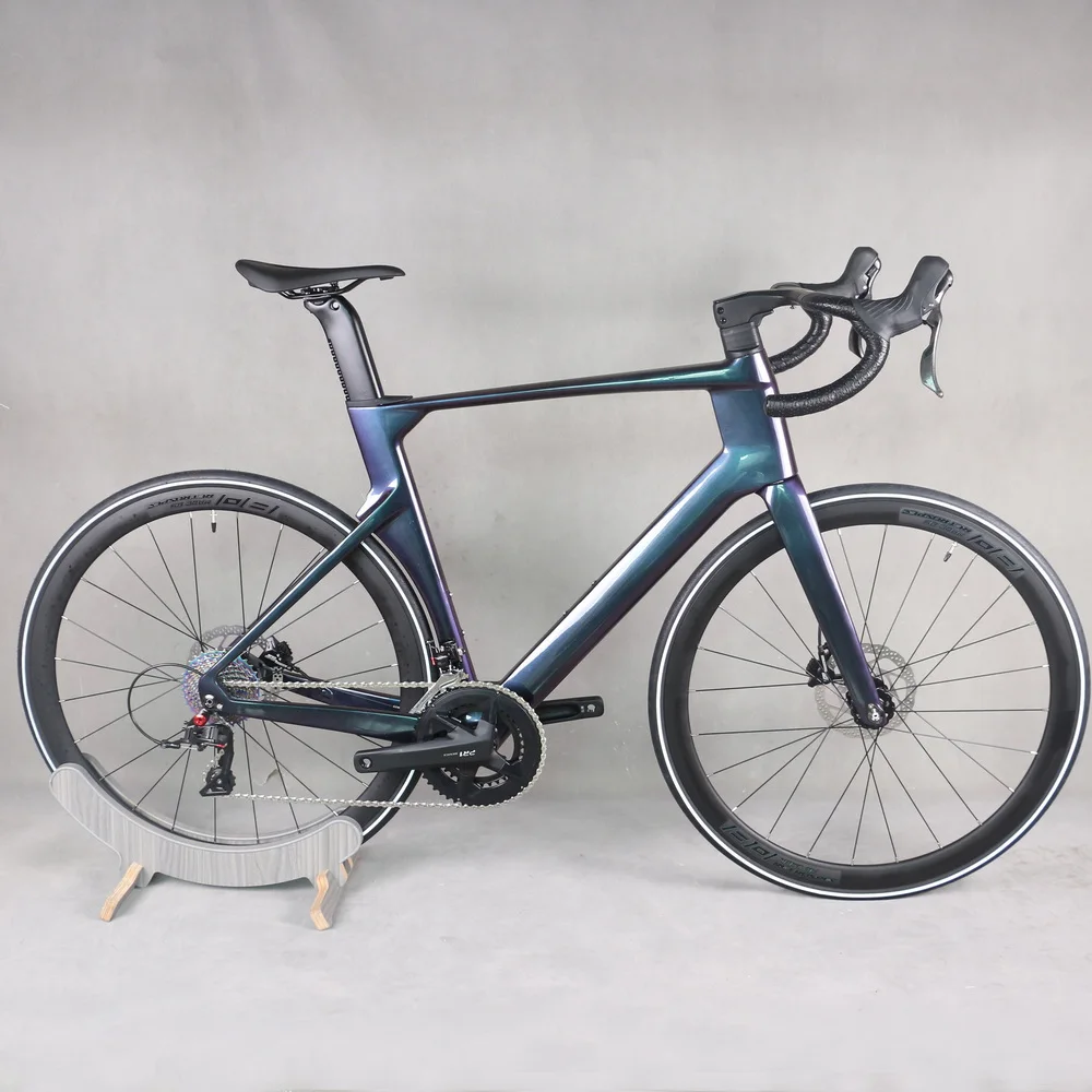 24 Speed Aero Disc Road Complete Bike TT-X40 Road Bike Chameleon Paint ...