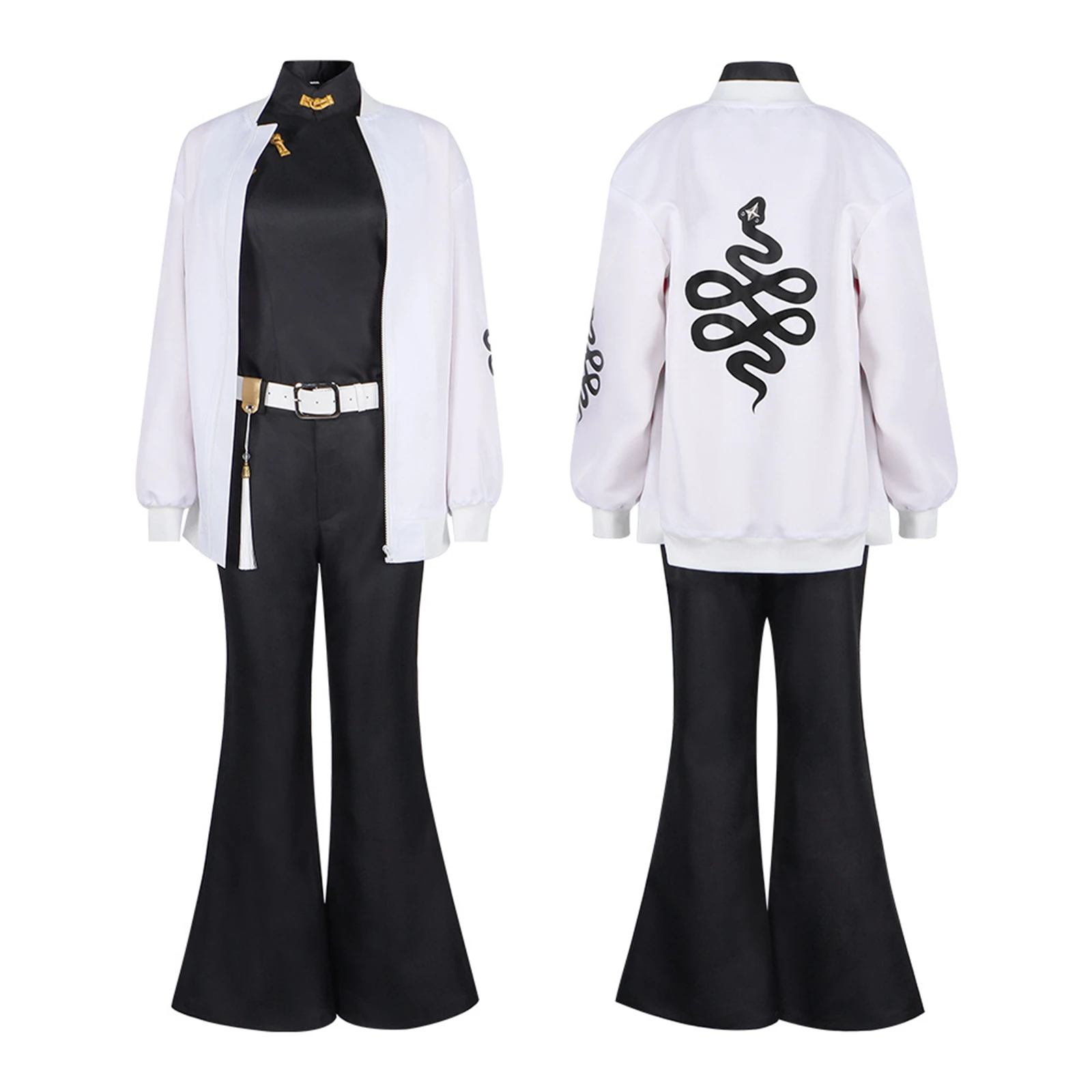 Tao Cosplay Costume for Women White Baseball Uniform Coat Bootcut ...