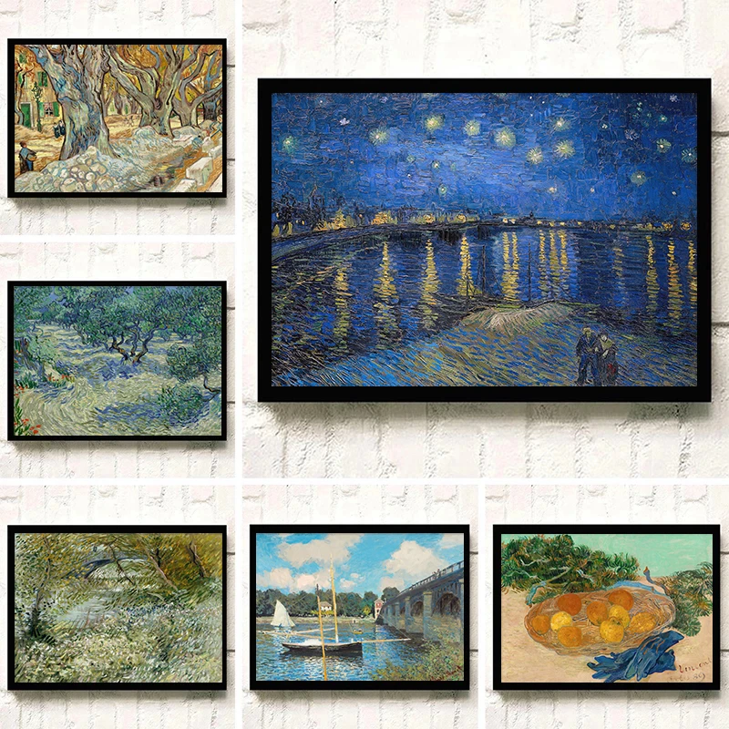 Van-Gogh-and-Monet-Masterpiece-Poster-Parliament-Large-Plane-Trees ...