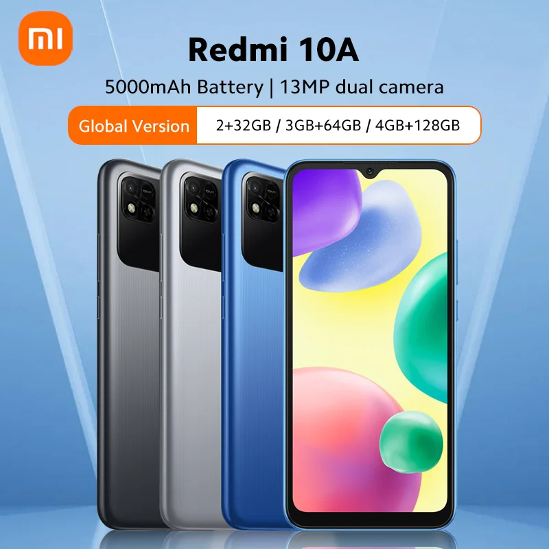 Global-Version-Xiaomi-Redmi-10A-32GB-64GB-128GB-13MP-Camera-6-53-Dot ...