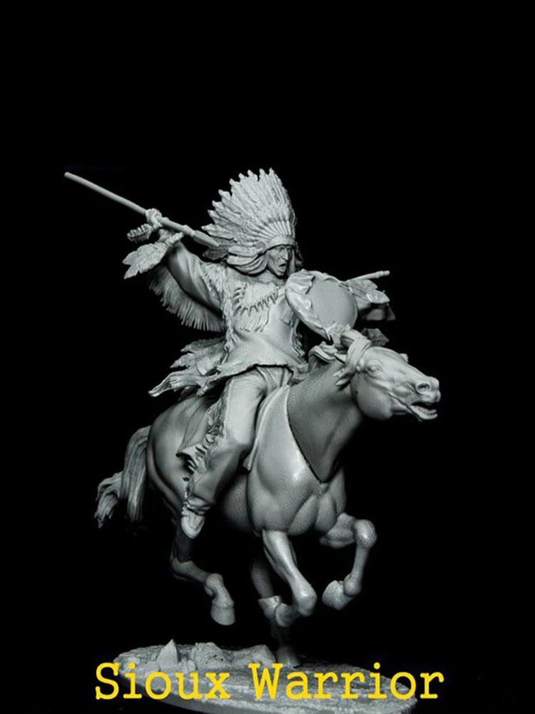 Resin-Figure-1-32-ancient-fantasy-warrior-with-horse-Model-Unassambled ...