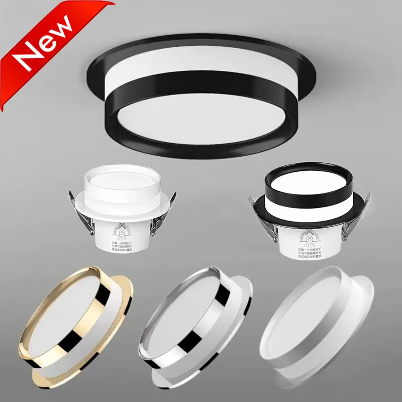 LED-ceiling-light-5W-7W-9W-12W-15W-four-color-embedded-household ...