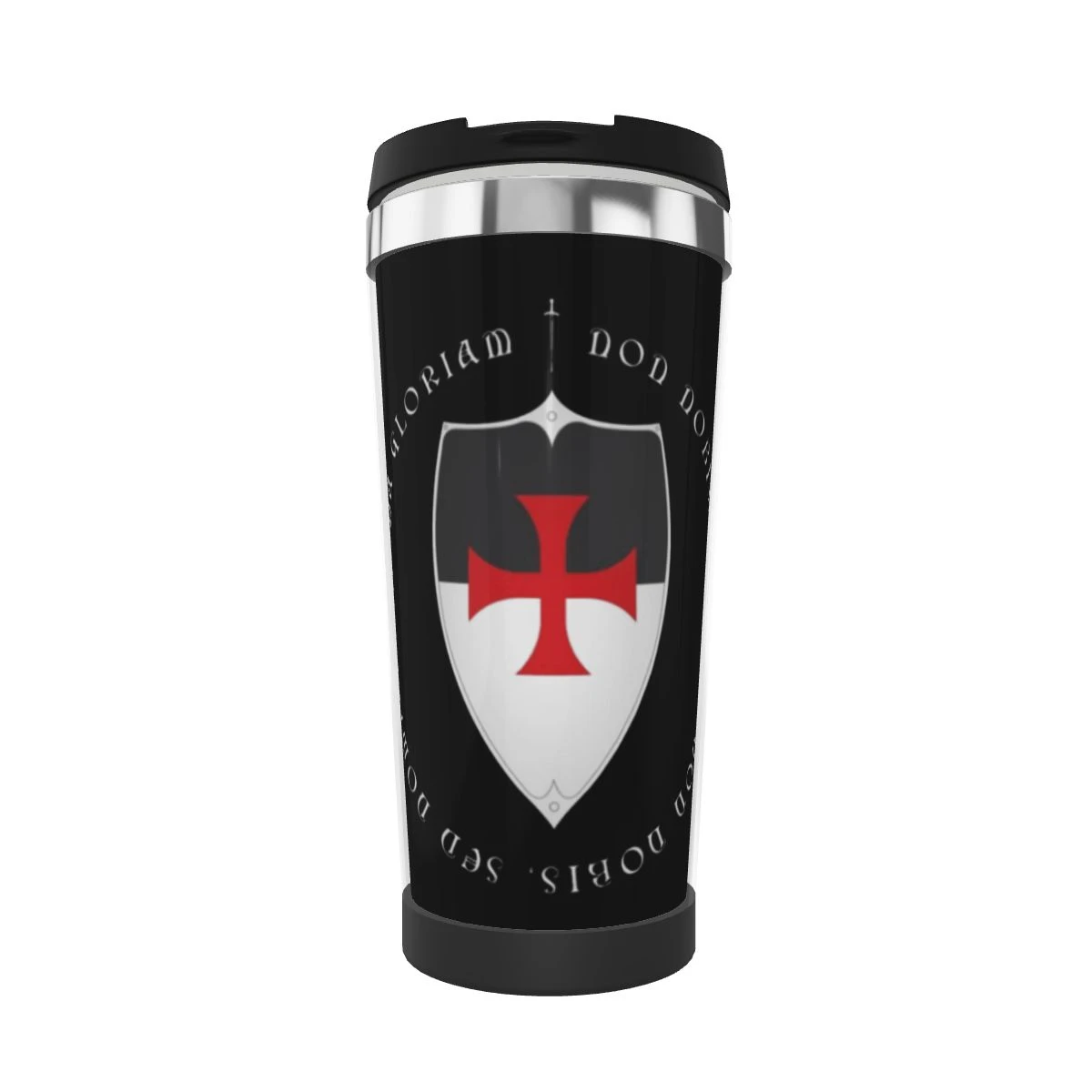 Double Insulated Water Cup Knights Templar Crusader Motto And Cross ...