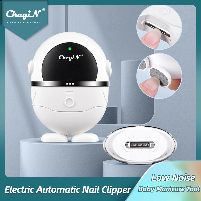 Ckeyin Electric Automatic Nail Clipper Low Noise Nail File Trimmer ...