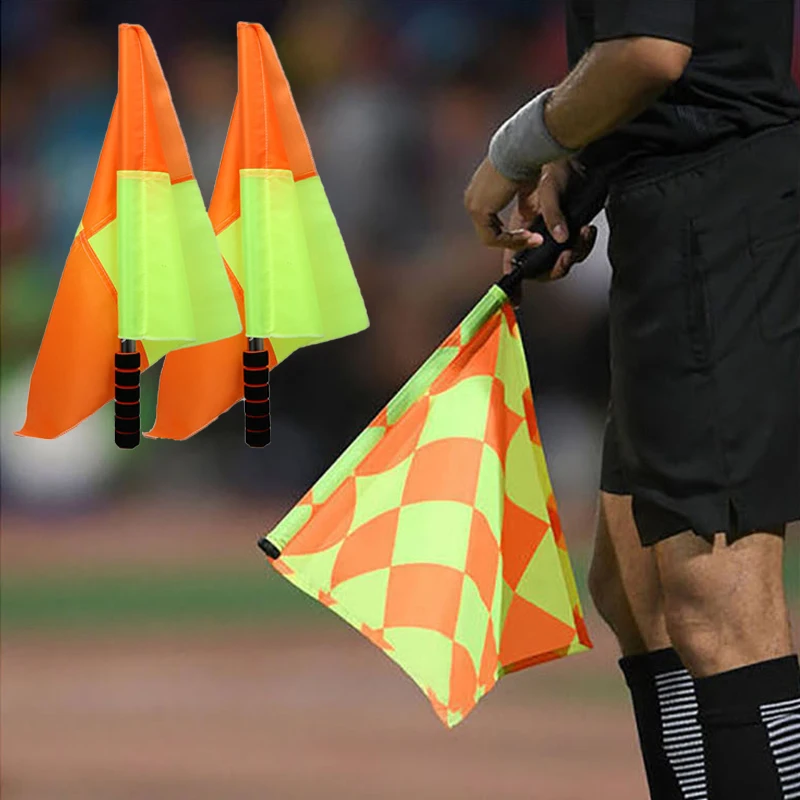 1-Pcs-Soccer-Referee-Flag-Competition-Fair-Play-Sports-Match-Football-Small-Grid-Shape-Linesman ...