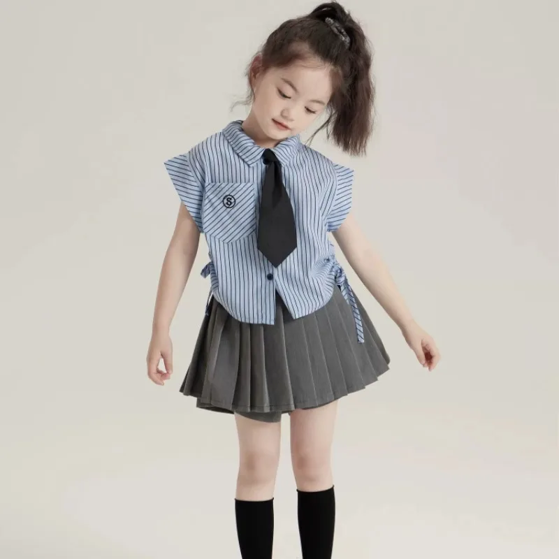 Girls Summer Clothes Kids Clothing Elementary School Student Woman Set ...