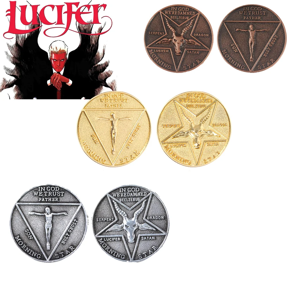 Lucifer-Coin-Keychain-Angel-Grim-Reaper-Devil-Pendants-Keychains-for ...