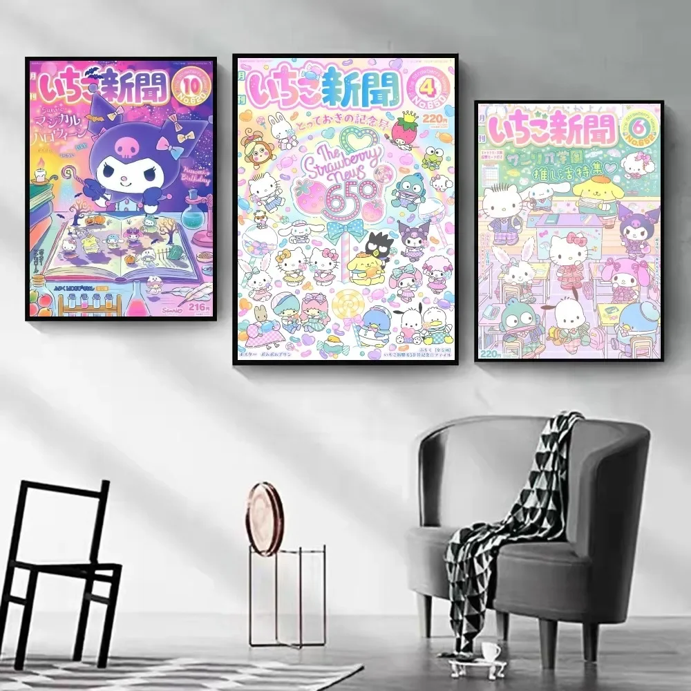 1pc-Sanrio-Kuromi-Hello-Kitty-Magazine-Poster-Stickers-Art-Wall-Murals-Decor-Game-Room-Decor ...