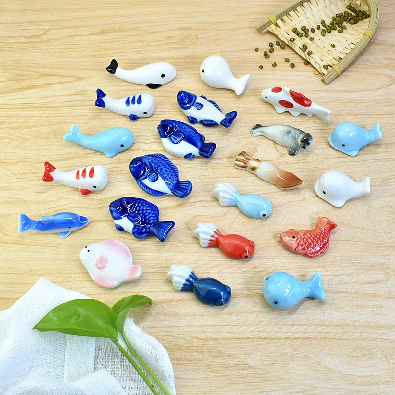Japanese-Cute-Chopstick-Holder-Ceramic-Tableware-Whale-Dolphin-Goldfish ...
